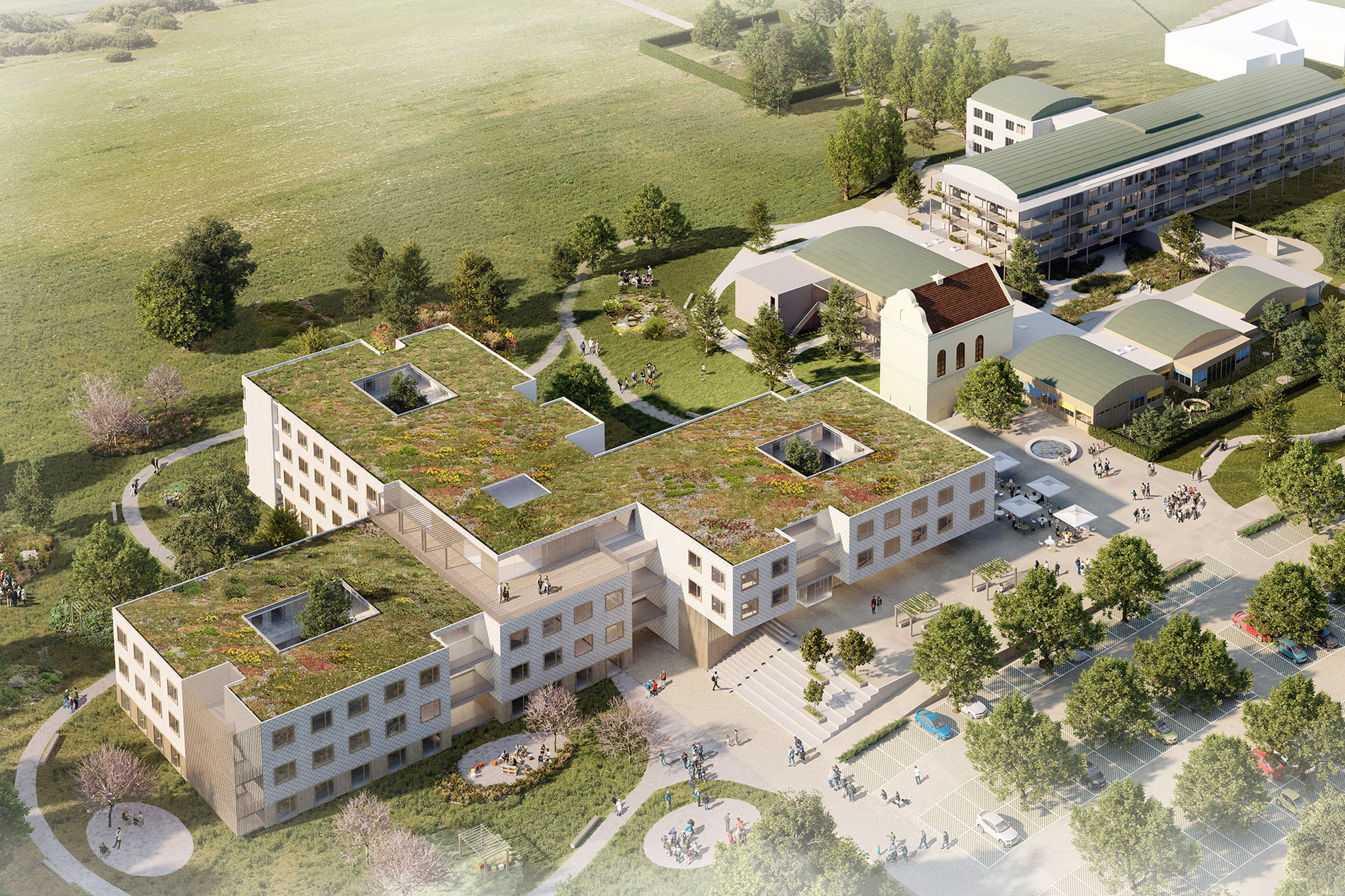 NEUBAU PFLEGEHEIM CLEMENTINUM EINGEREICHT - Klammer * Zeleny Architekten